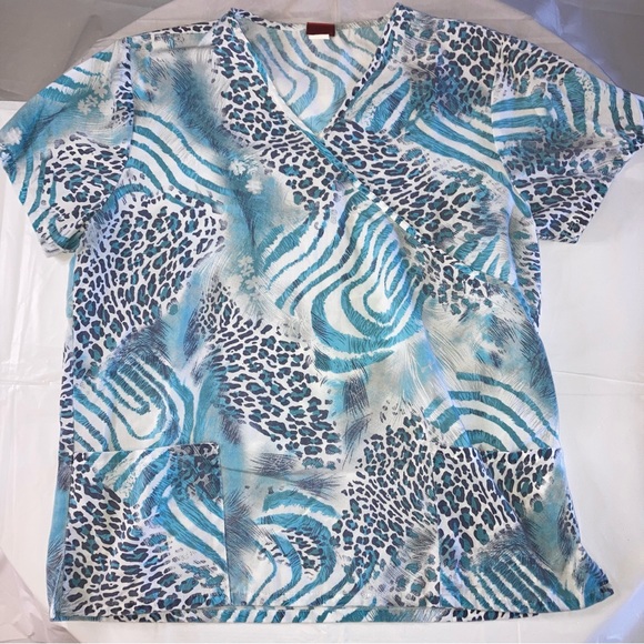 Denice | Tops | Denice Nursing Nurses Scrubs Scrub Top L | Poshmark